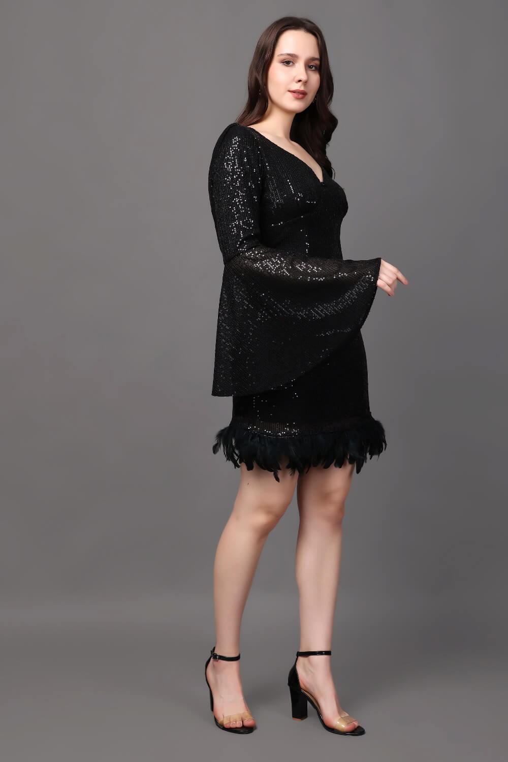 Black Cowl Dress – Meeami Fashion