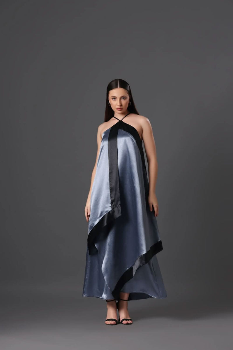 Luxurious Satin Couture Dress - Designer Luxury Dress – Meeami Fashion ...